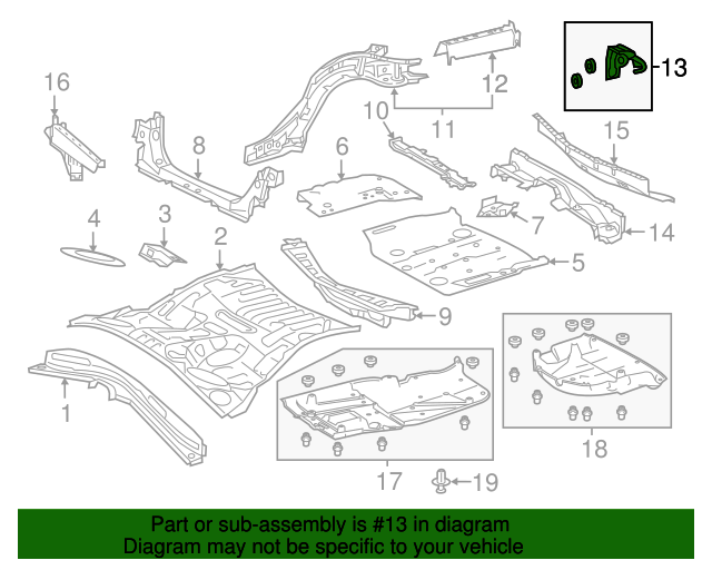 51096-24010 - Exhaust System Hanger Bracket 2014-2024 Lexus ...