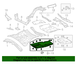 2015-2019 Lexus Under Cover 58167-24010 | OEM Parts Online
