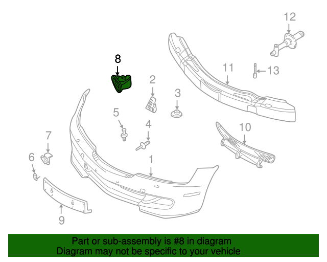 Genuine BMW 51-71-2-268-642 | Center Duct | FREE Shipping on Most ...