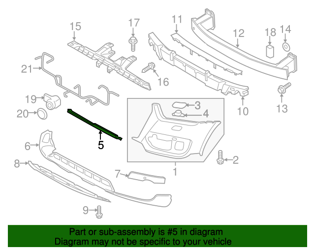 2015 Audi Connector 8U0-807-663-GRU | Audi USA Parts