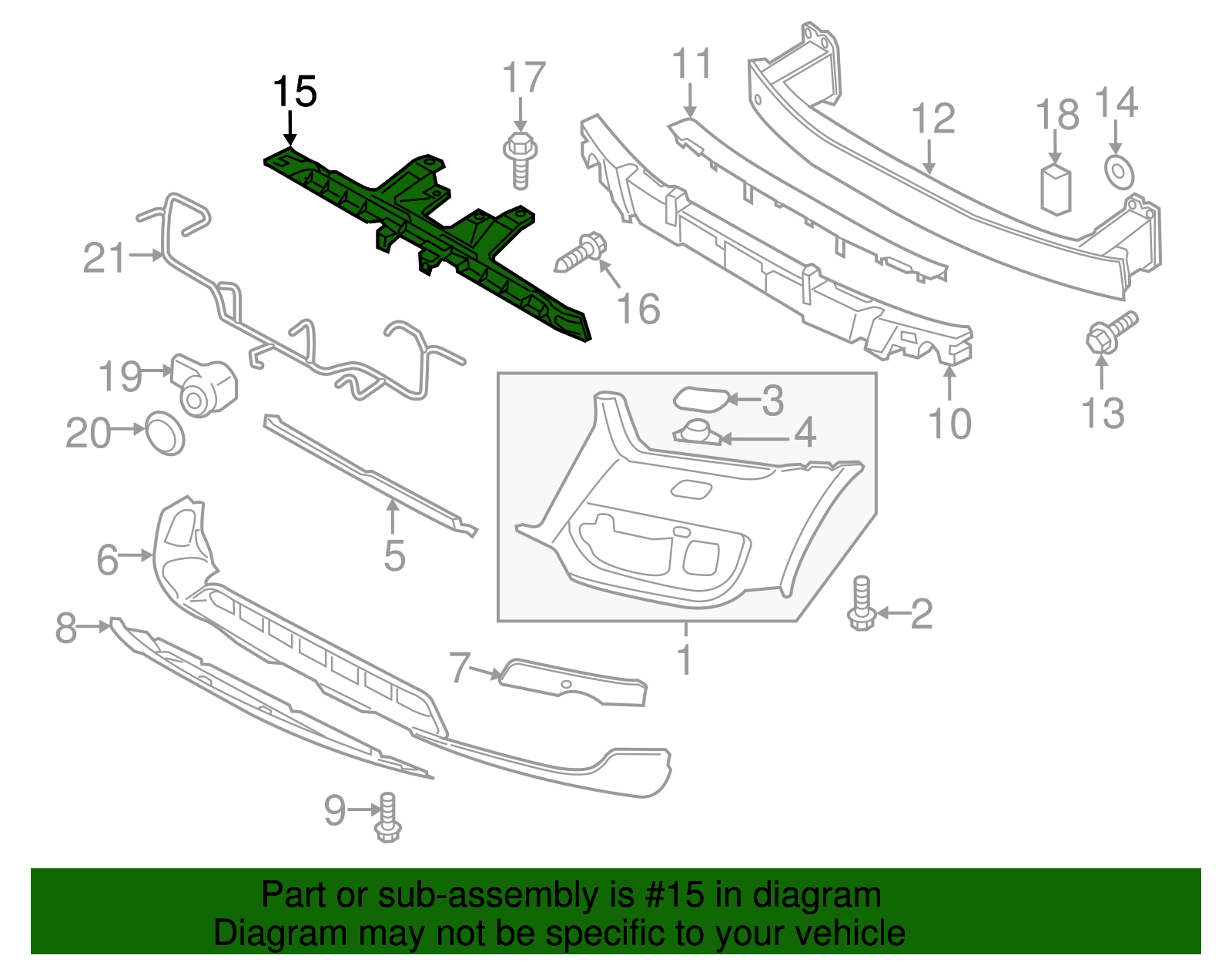 2015 Audi Grille Bracket 8U0-853-692-A | Audi USA Parts