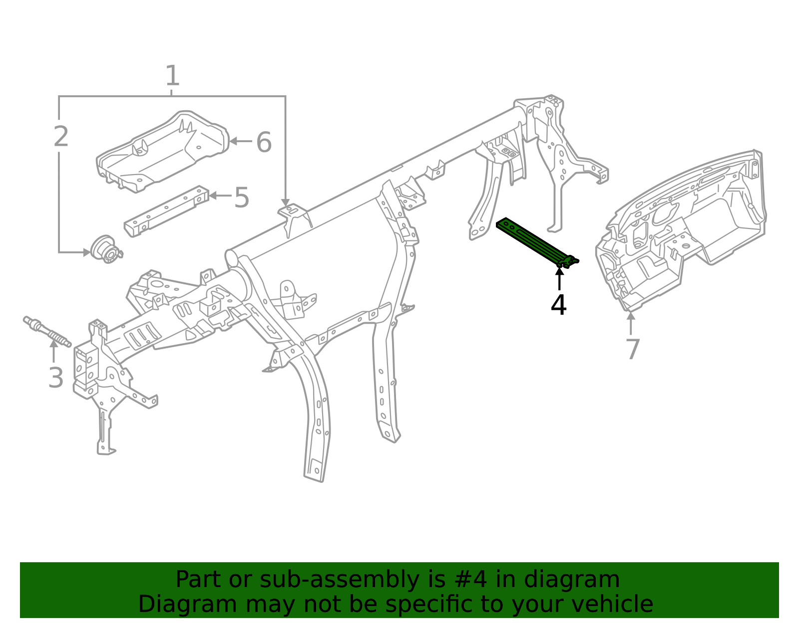 8Y0-880-353 - High-Quality Instrument Panel Crossmember Brace for 2022 ...