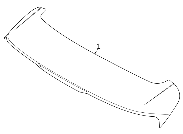 2022-2023 Genesis GV70 Spoiler Assembly 87210-AR000-N5M | OEM Parts Online