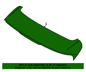 2022-2023 Genesis GV70 Spoiler Assembly 87210-AR000-SSS | QuirkParts