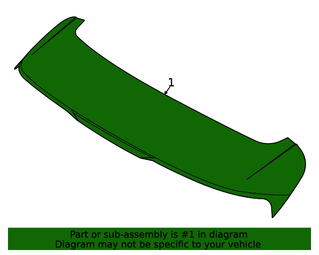 Hyundai - 87210-AR000-WHT - Spoiler Assembly Rear - 2022-2023 Genesis ...