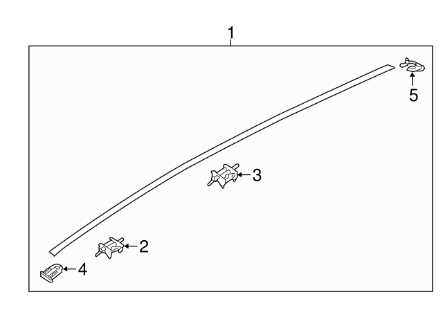 2016-2021 Hyundai Tucson Roof Molding 87240-D3000 | OEM Parts Online