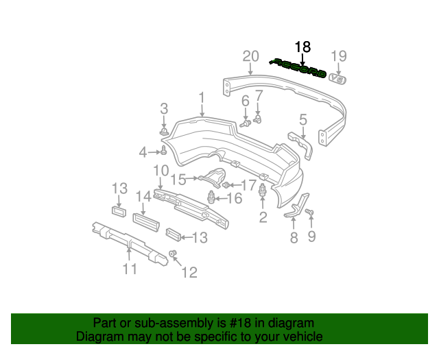 75722-SDN-A00 - Emblem, Rear (Accord) 2003-2005 Honda Accord | Honda ...