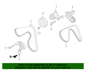 2018-2019 Ford F-150 Belt Tensioner Mount Bolt -W503297-S437M ...