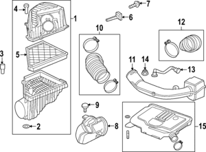 84218418 - Intake Air Duct 2020-2023 GMC Acadia | Gateway Buick GMC Parts