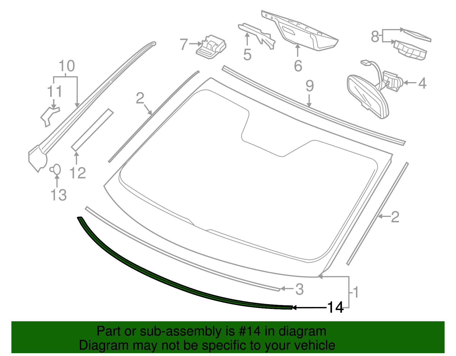 73151-TG7-A01 - Lower Molding - 2016-2025 Honda | Conicelli Honda