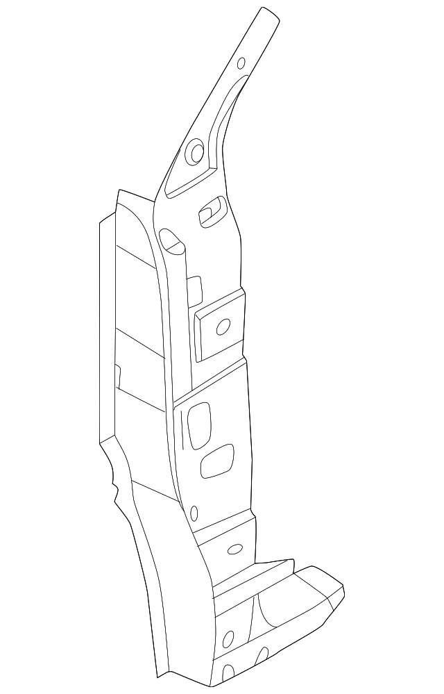 2021-2023 Nissan Rogue Hinge Pillar Reinforced G6271-6RRMA | TascaParts.com