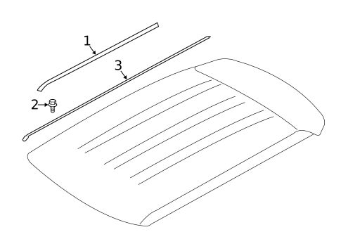 Exterior Trim - Roof for 2022 Land Rover Range Rover Sport | OEM Parts ...
