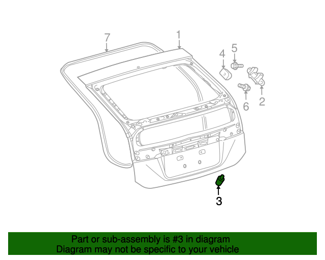 69478-47010 - Lift-Gate Bump Stop - 2010-2022 Toyota | OEM Genuine ...