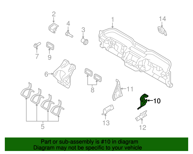 2004-2013 Volvo Upper Reinforced Upper Bracket 30722423 | TascaParts.com