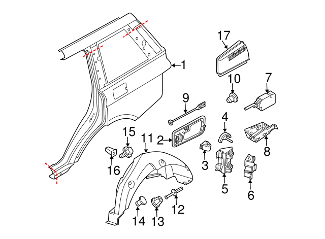 2003-2012 Land Rover Range Rover Lock Actuator FSG000020 | Express Land ...