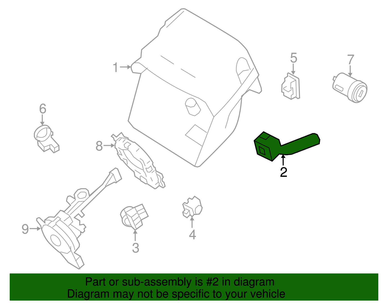2011-2014 Ford F-150 Motorcraft™ Turn Signal / Combination Lever sw6875 ...