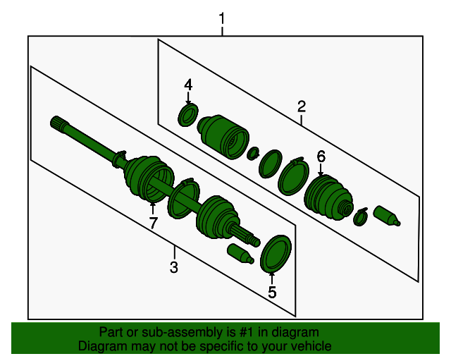 28321FE131 - Front Axle Assembly - 2004-2006 Subaru Impreza | Subaru ...