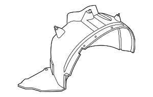 51713420432 - 2008-2010 BMW X3 Fender Liner (51-71-3-420-432) | BMW of ...