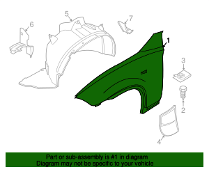 41353405922 - 2005-2010 BMW X3 Fender Assembly (41-35-3-405-922) | BMW ...