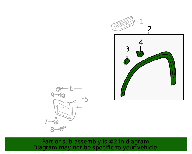 Buy Genuine GM Auto Parts - Molding (Part # 85522781) | GM Parts Store