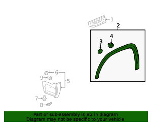 2019-2024 GMC Front Driver Side Wheel Opening Molding 85522780 | OEM ...