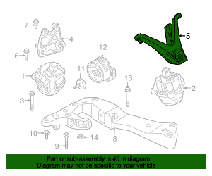 Genuine BMW 22-11-6-861-551 | Engine Bracket | FREE Shipping on Most ...
