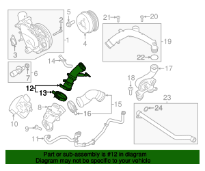 2013-2023 Land Rover Inlet Tube LR049990 | OEM Parts Online