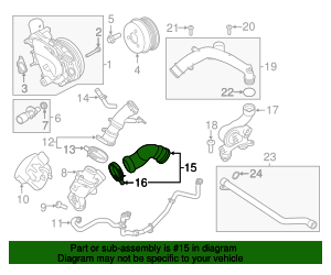 2010-2023 Land Rover Outlet Tube LR033994 | LandRoverParamusParts