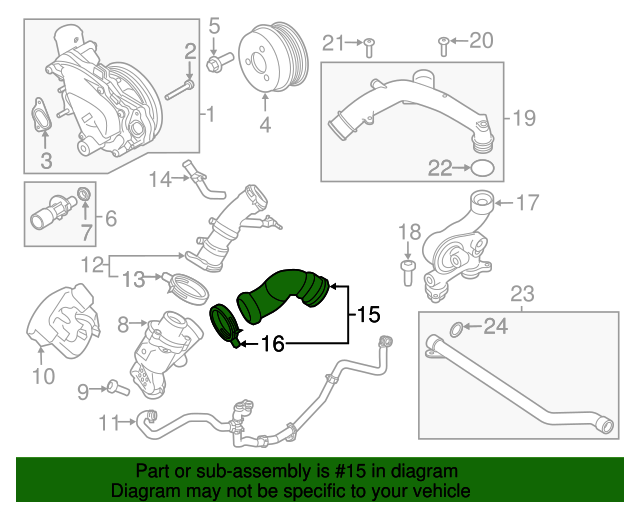 2010-2023 Land Rover Outlet Tube LR033994 | OEM Parts Online