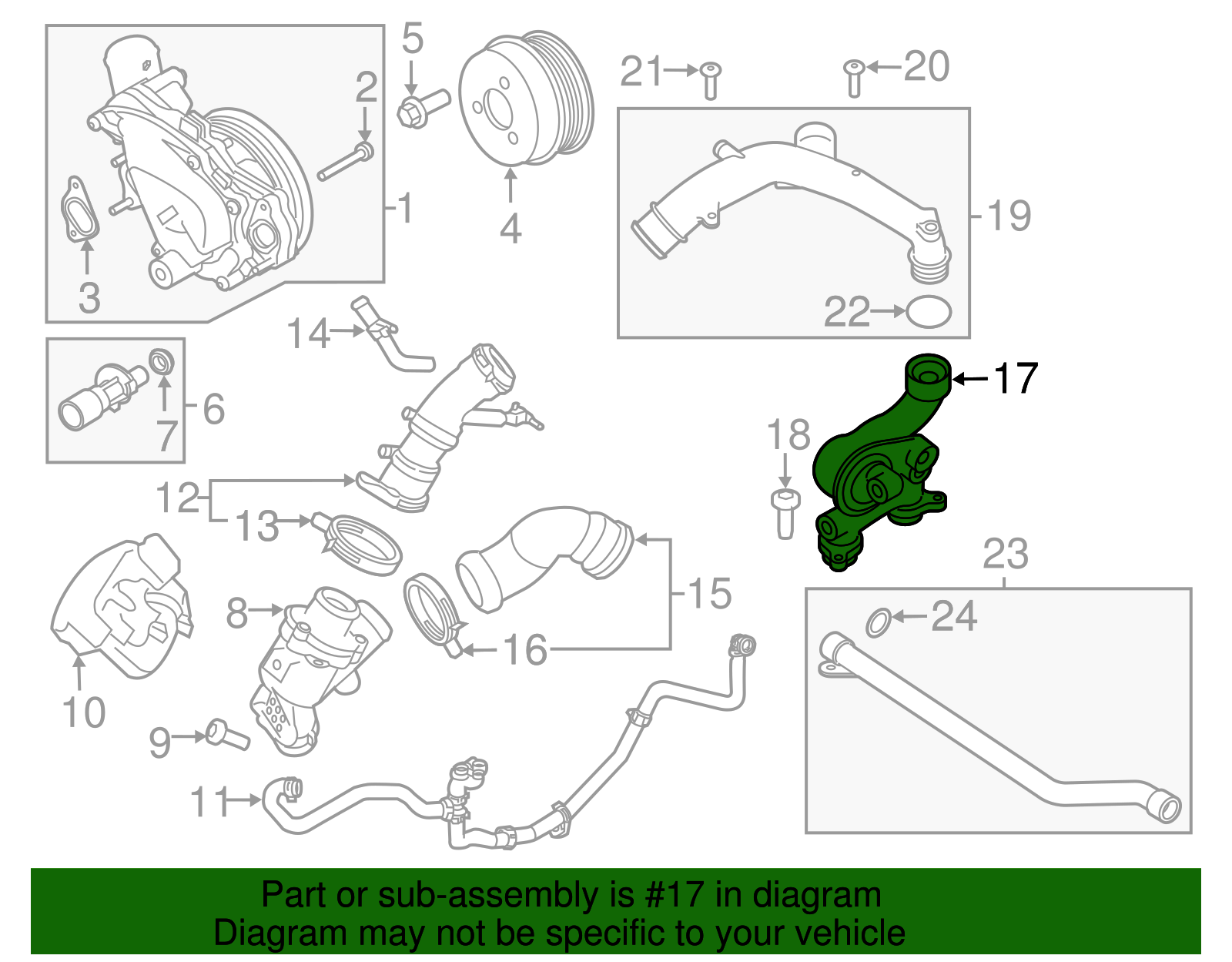 2016-2019 Land Rover Range Rover Sport Water Valve LR100352 | OEM Euro ...