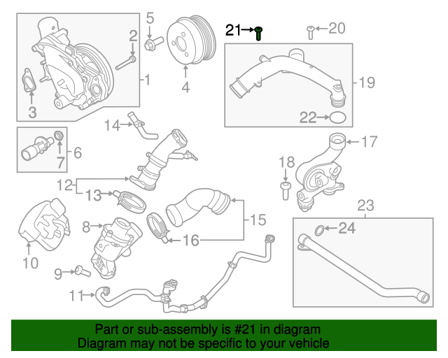 2013-2022 Land Rover Water Manifold Plug LR011038 | OEM Parts Online