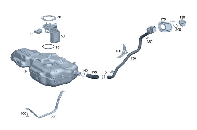 247-470-21-03 - Fuel Tank 1954-2025 Mercedes-Benz | Mercedes-Benz USA Parts