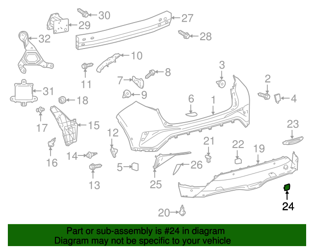 52162-10010 - Tow Bracket Cover 2018-2022 Toyota C-HR | Longo Toyota Of ...