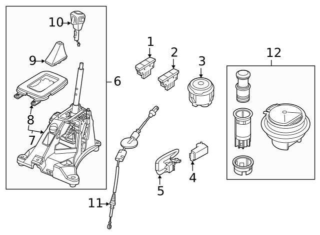 2019-2020 Ford Ranger Gear Shift Assembly KB3Z-7210-B | Varsity Ford