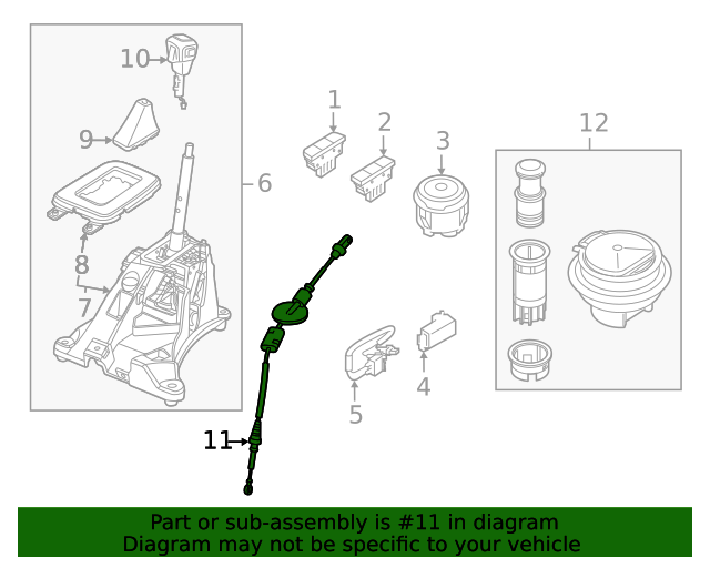 2019-2023 Ford Ranger Shift Control Cable KB3Z-7E395-C | Karl Kustoms ...