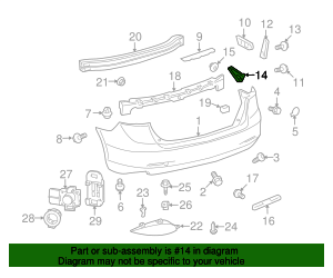 58355-0T010 - Side Brace - 2009-2015 Toyota Venza | Nucar Toyota Parts
