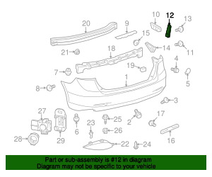 2009-2015 Toyota Venza Side Retainer 52576-0T010 | OEM Parts Online