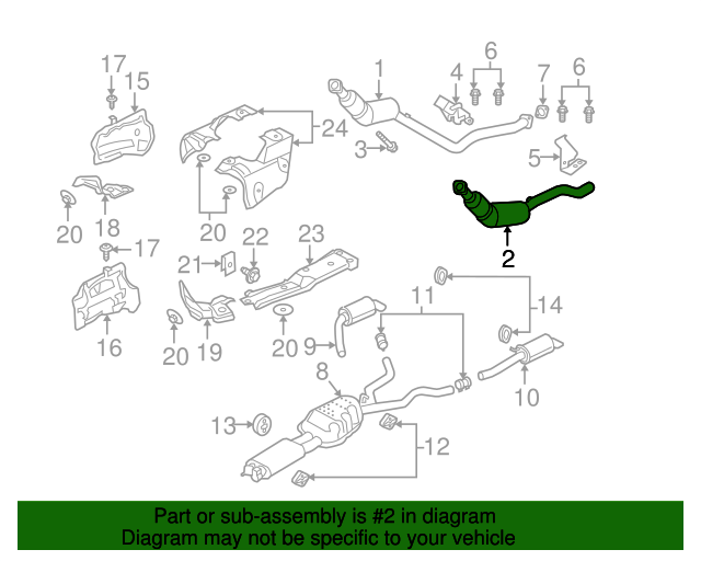 2007-2009 Land Rover Catalytic Converter WCD502480 | LandRoverParamusParts