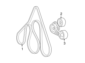 2L7Z-8620-AB - Serpentine Belt 2001-2002 Ford | Ford OEM Parts Direct