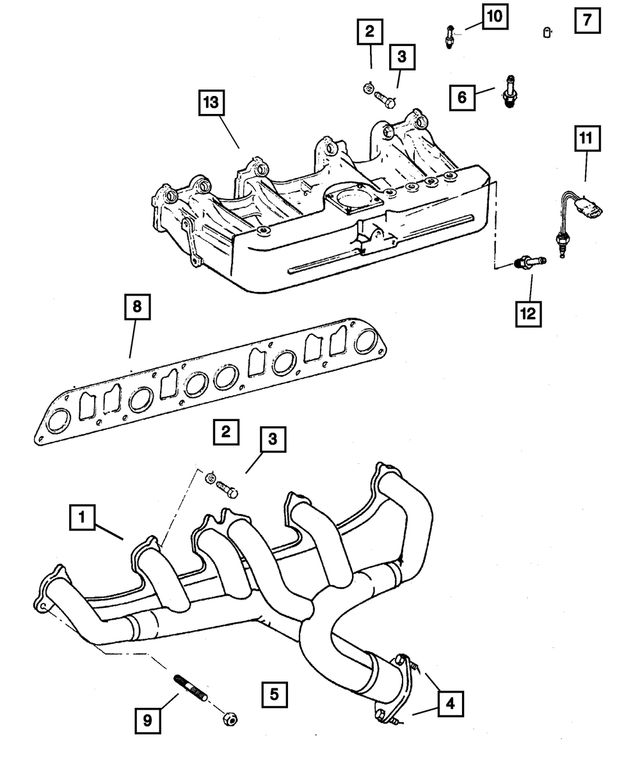 2001-2006 Jeep Intake/Exhaust Manifold Gasket 4854038 | QuirkParts