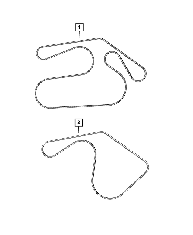 2017-2025 Chrysler Pacifica Serpentine Belt 5281296AA | OEM Parts Online