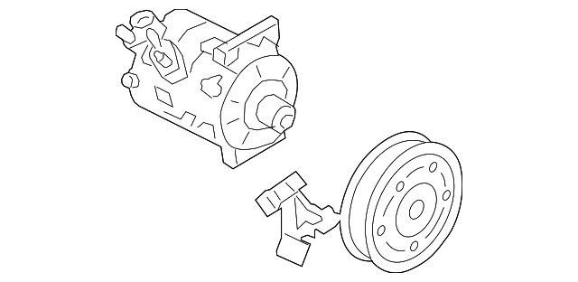 Genuine OEM Ford Part - Compressor MB3Z-19703-U | Genuine OEM Ford ...