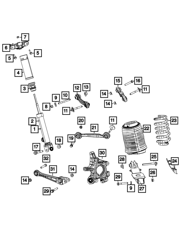 MOPAR GENUINE REAR COIL SPRING - 68568836AB - 68568836AB | Mopar Online ...