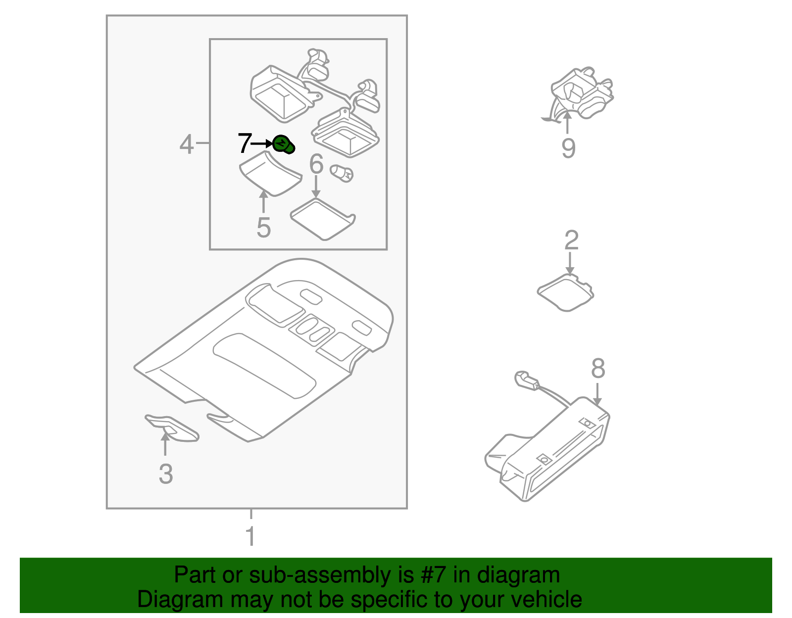 1989-2004 Nissan Map Lamp Bulb 26232-F1100 | ZEIGLER NISSAN OF ORLAND PARK