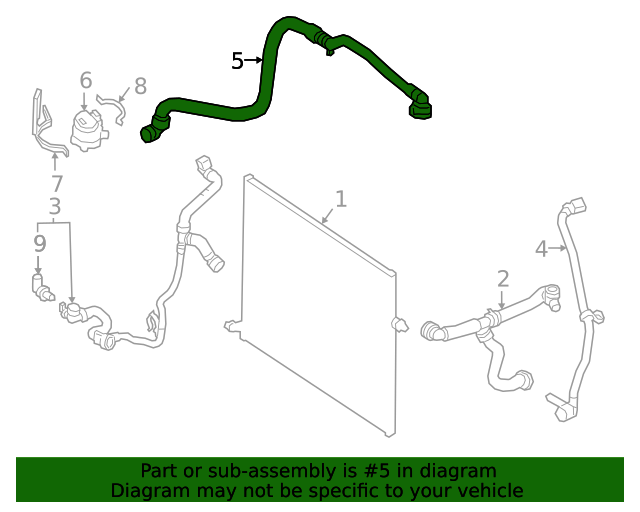 238-501-30-00 - Coolant Hose 2020-2023 Mercedes-Benz | Mercedes-Benz ...