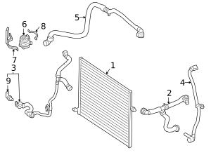 238-501-95-00 - Turbocharger Intercooler Hose 2020-2023 Mercedes-Benz ...