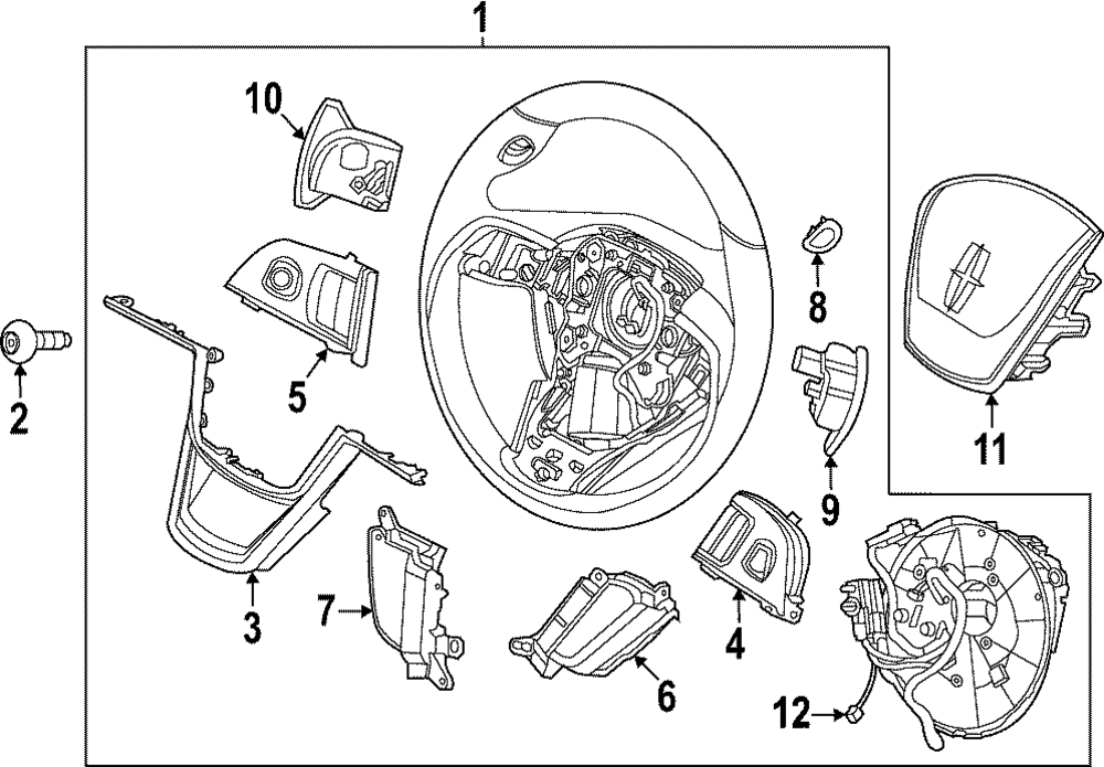LC5Z-9C888-HA - Switch Assembly Control 2020-2024 Lincoln Aviator ...