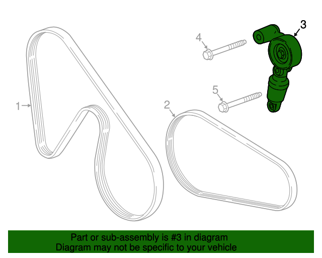 12686229 - Drive Belt Tensioner 2016-2023 GM | AutoNationParts.com
