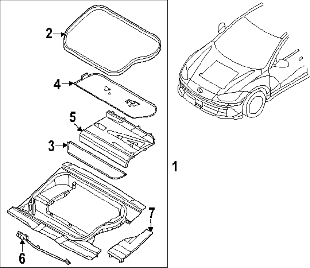 2023-2024 Hyundai Ioniq 6 Seal Strip 86435-KL000 | OEM Parts Online