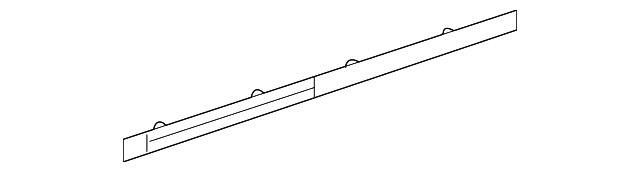 204-690-40-62 - Lower Weather-Strip 2008-2014 Mercedes-Benz | Mercedes ...